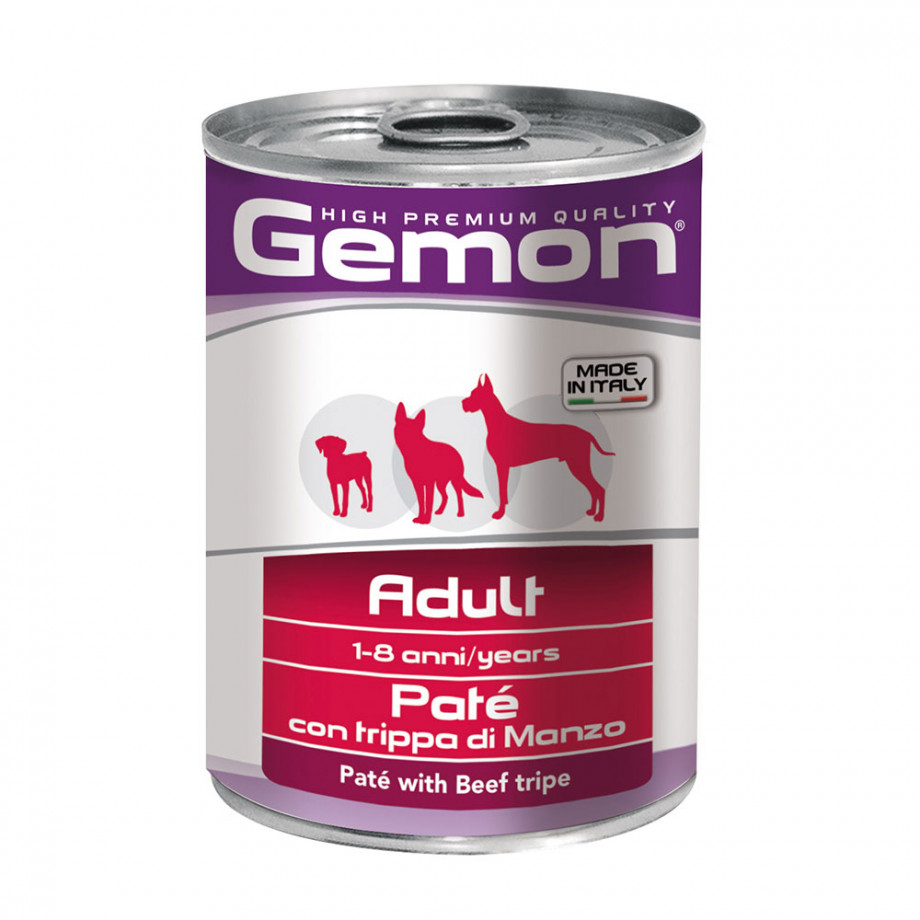 GEMON DOG PATE WITH BEEF ADULT 400gr - Aigan